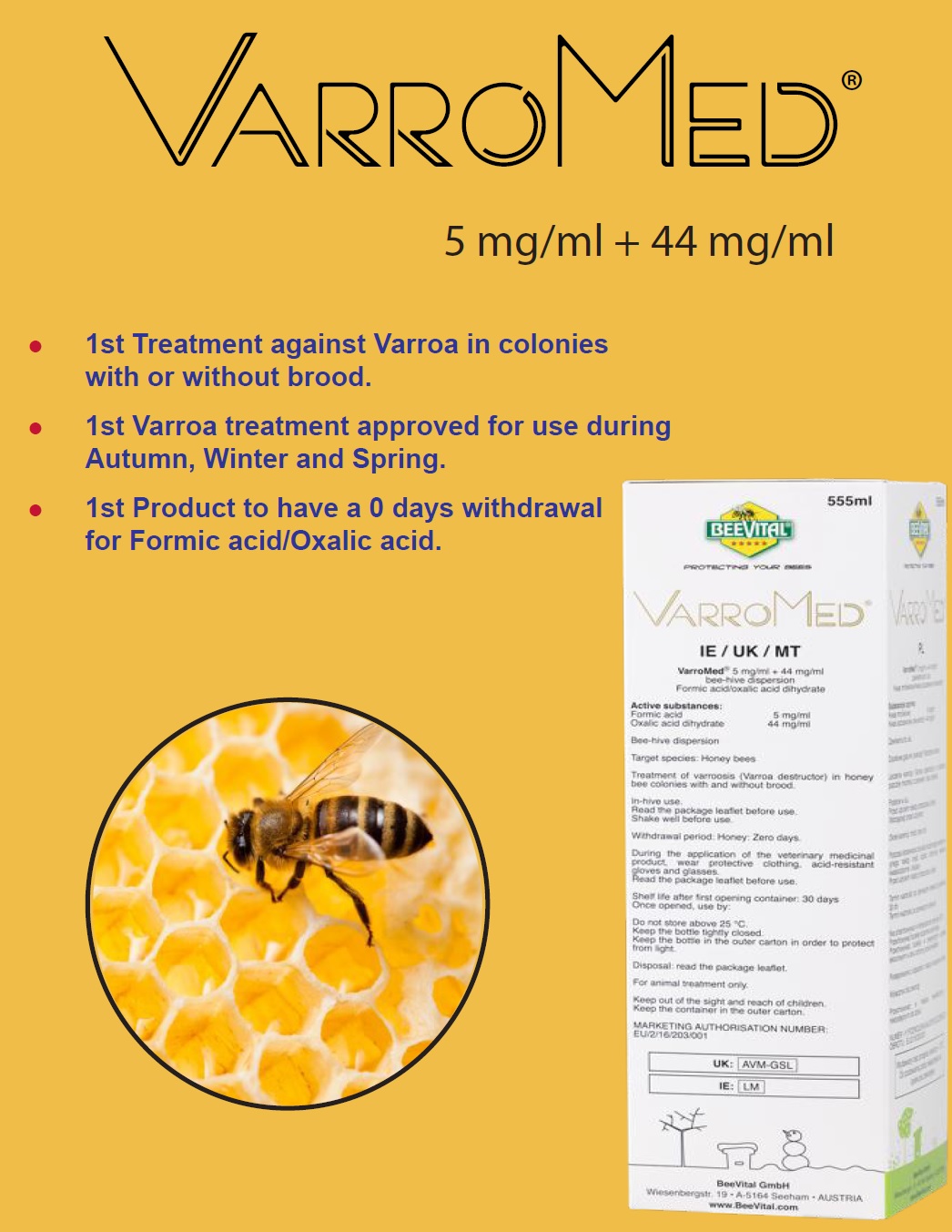 BeeVital VarroMed 555ml